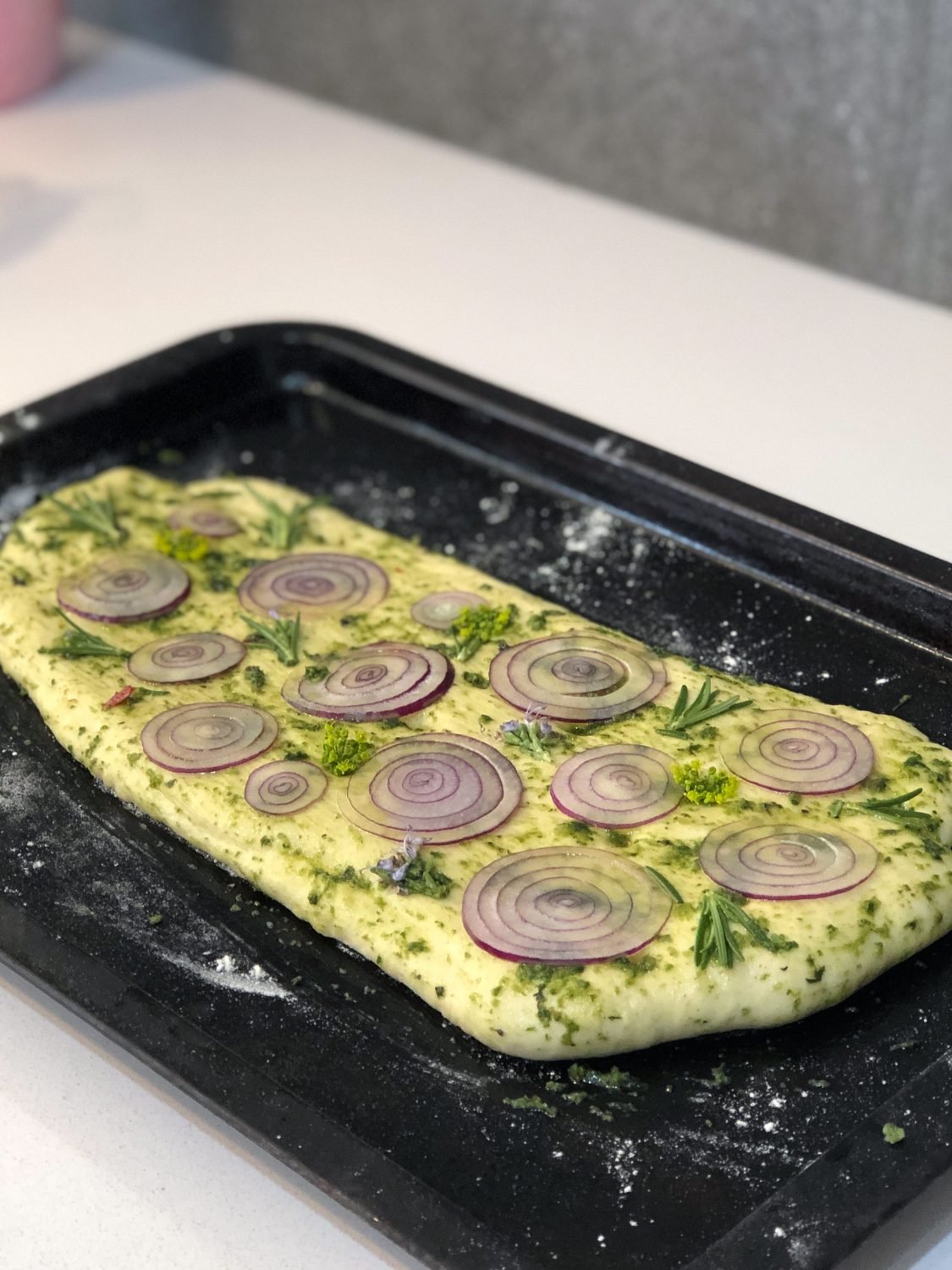 Garden Focaccia Bread - Herb and Garlic | Sustainable Holly